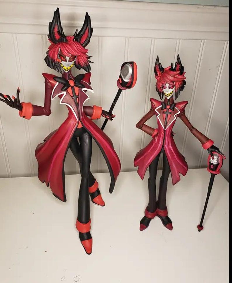 Alastor Figure, Hazbin Hotel Stl File 3D Printing, Stl 3D Model Design ...