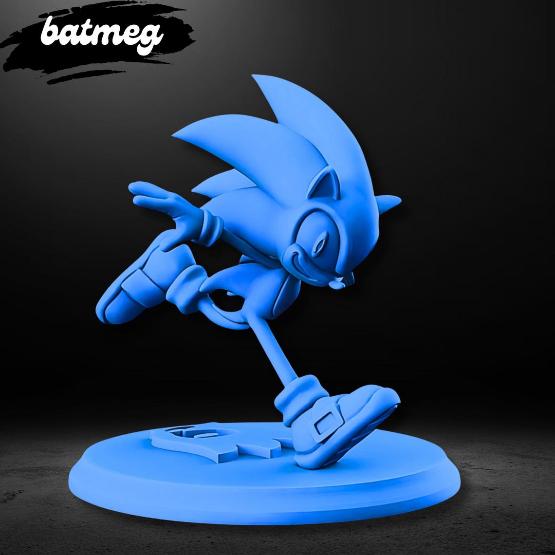 Sonic the Hedgehog Figure, Sonic Stl File 3D Printing, Stl 3D Model ...