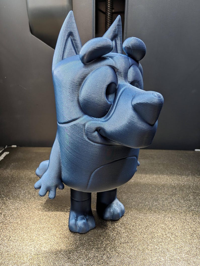 Bluey Figure, Bluey Stl File 3D Printing, Bluey 3D Model Design, Bluey ...