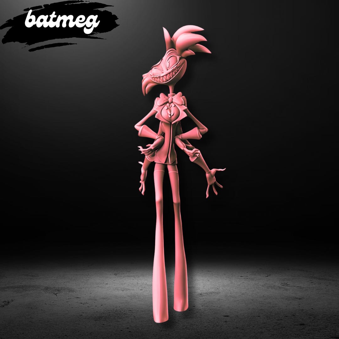 Angel Dust Figure, Hazbin Hotel Stl File 3D Printing, Stl 3D Model ...