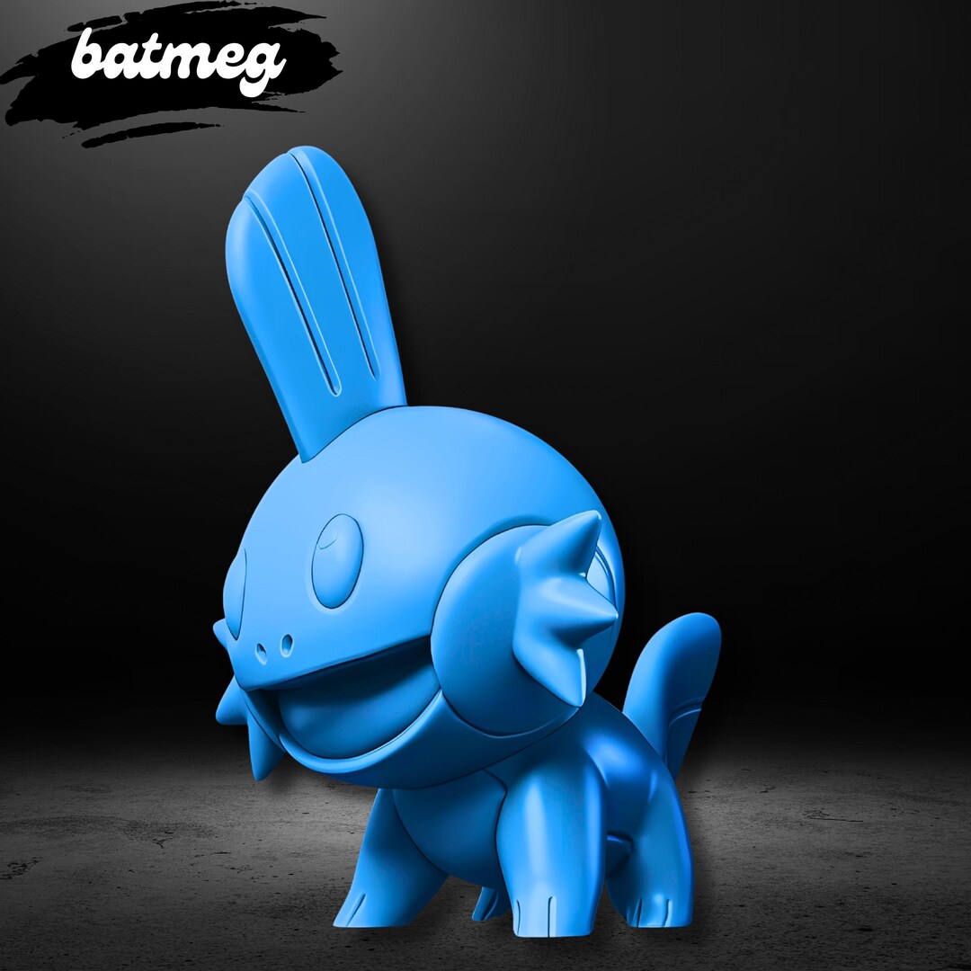 Mudkip Figure, Pokemon Stl File 3D Printing, Mudkip Stl 3D Model Design ...