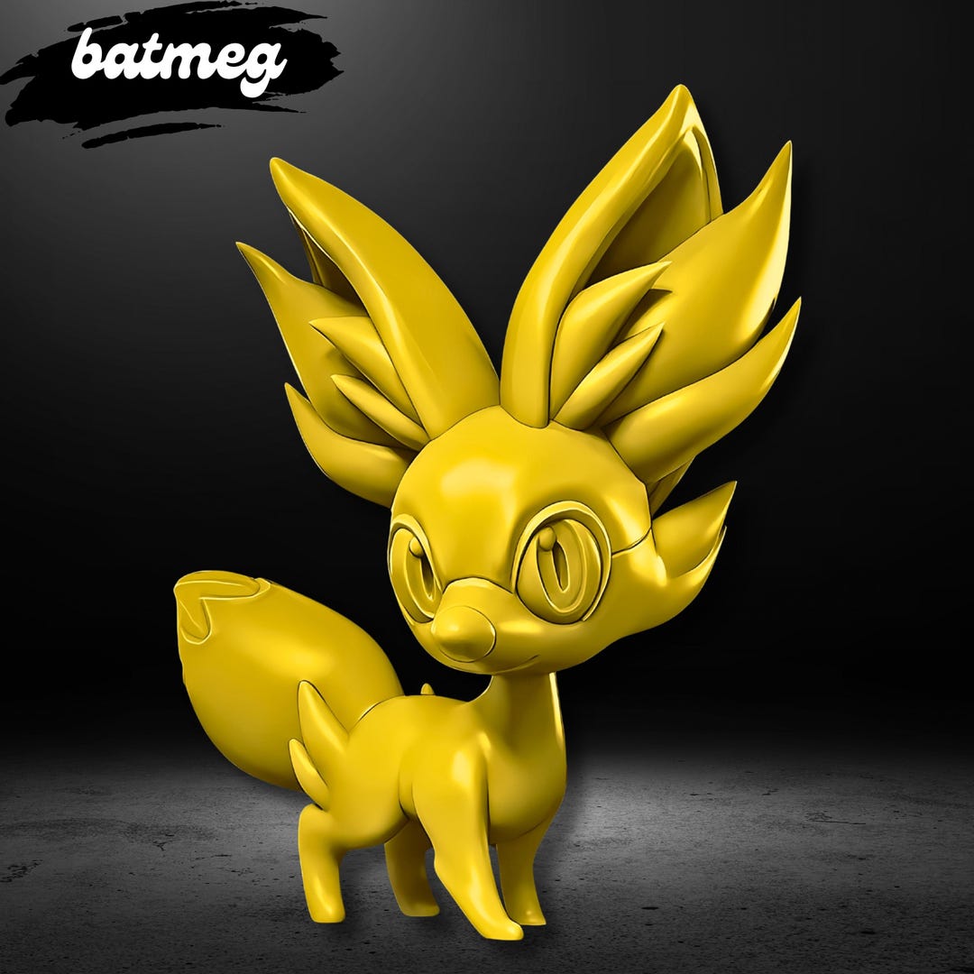 Fennekin Figure, Pokemon Stl File 3D Printing, Fennekin Stl 3D Model ...