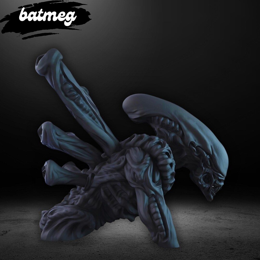 Xenomorph Bust, Alien Stl File 3D Printing, Stl 3D Model Design, Statue ...