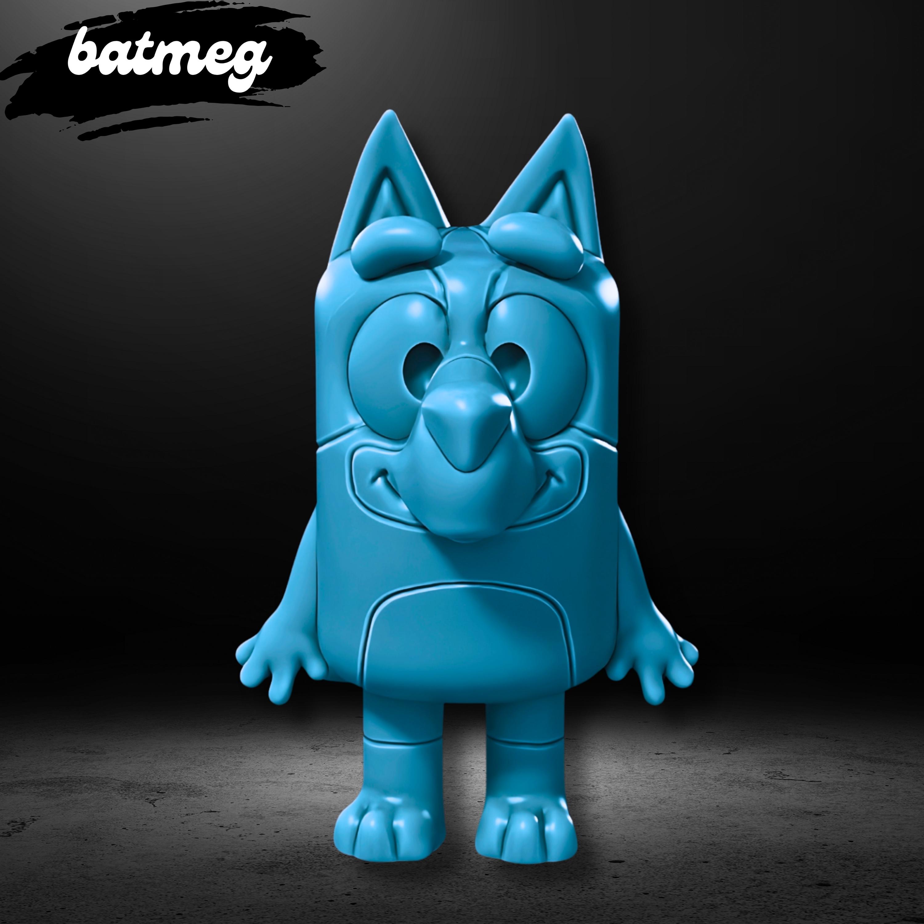 Figura de Bluey, archivo Stl de Bluey para impresión 3D, diseño de ...