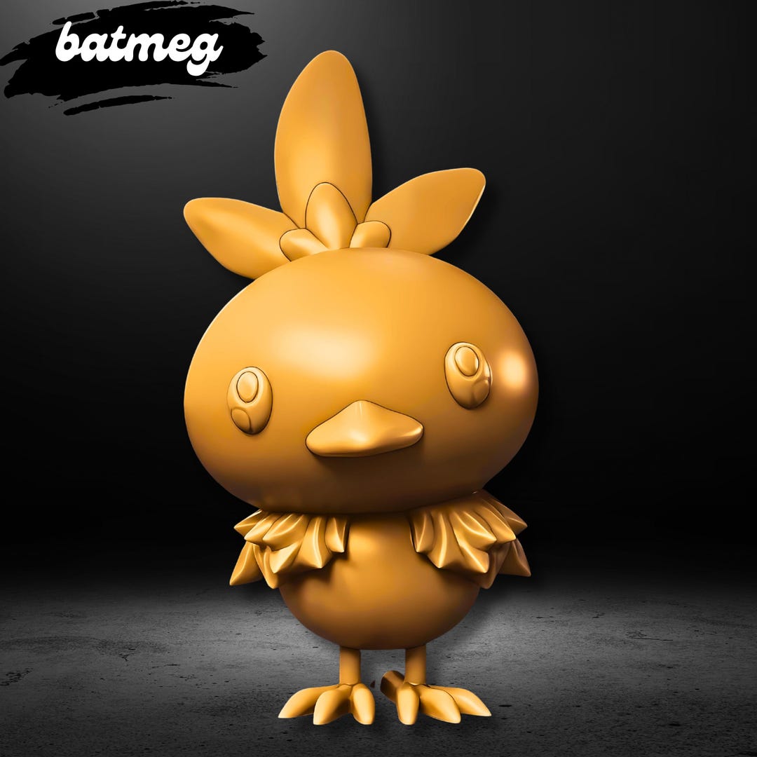 Torchic Figure, Pokemon Stl File 3D Printing, Torchic Stl 3D Model ...