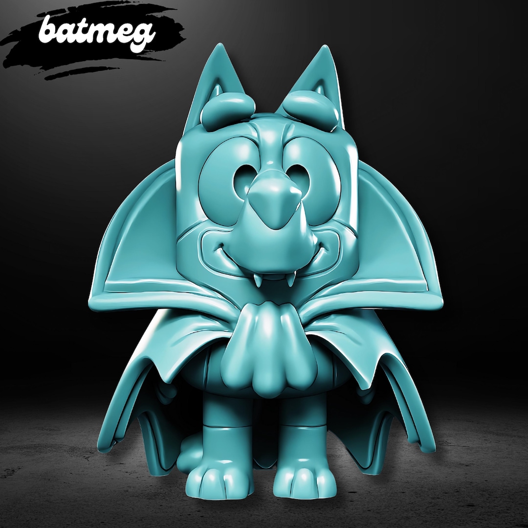 Bluey Halloween Figure, Bluey Stl File 3D Printing, 3D Model Design ...