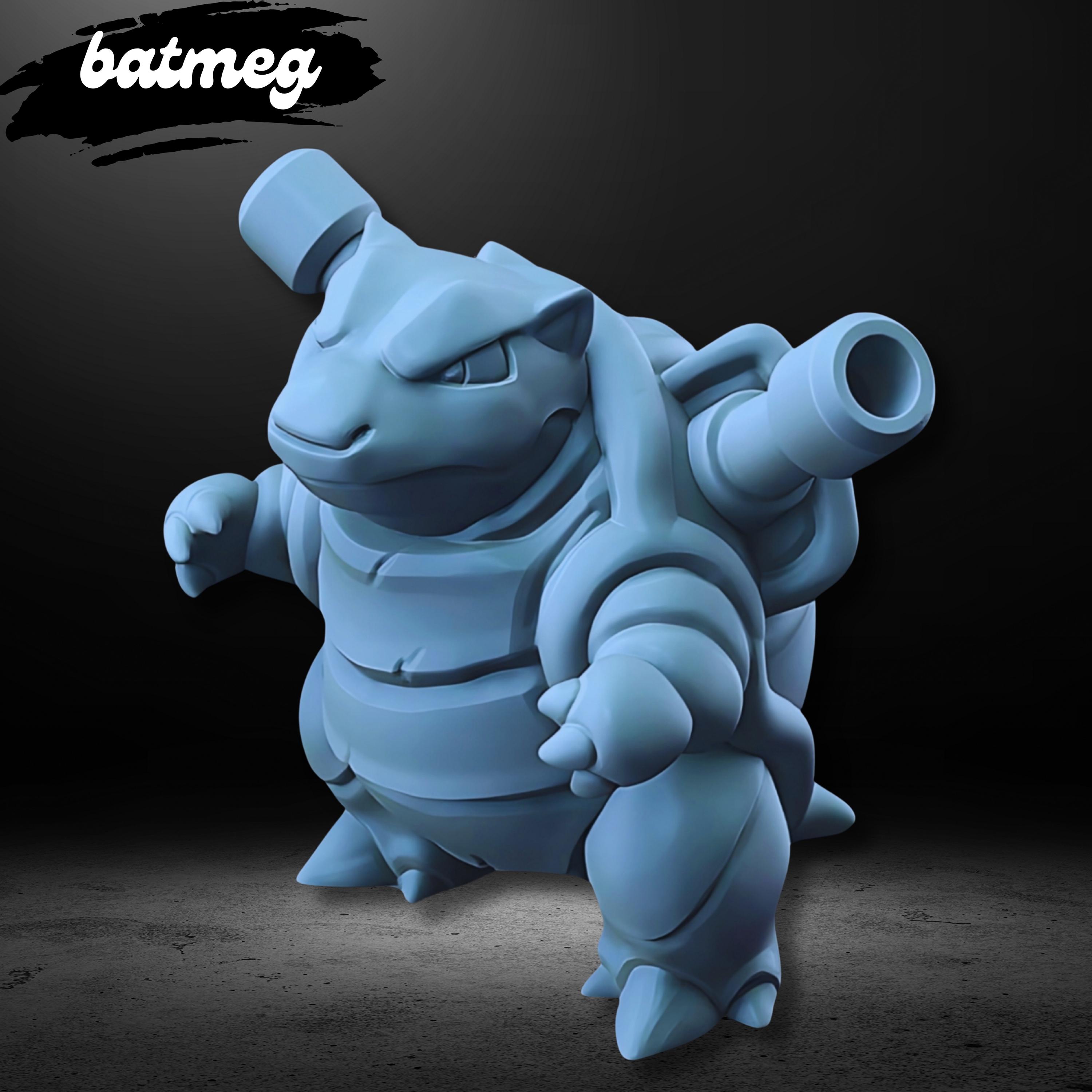 Blastoise Figure, Pokemon Stl File for 3D Printing, Stl 3D Model Design ...
