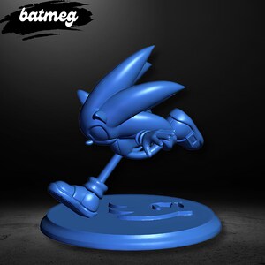Sonic the Hedgehog Figure, Sonic Stl File 3D Printing, Stl 3D Model ...