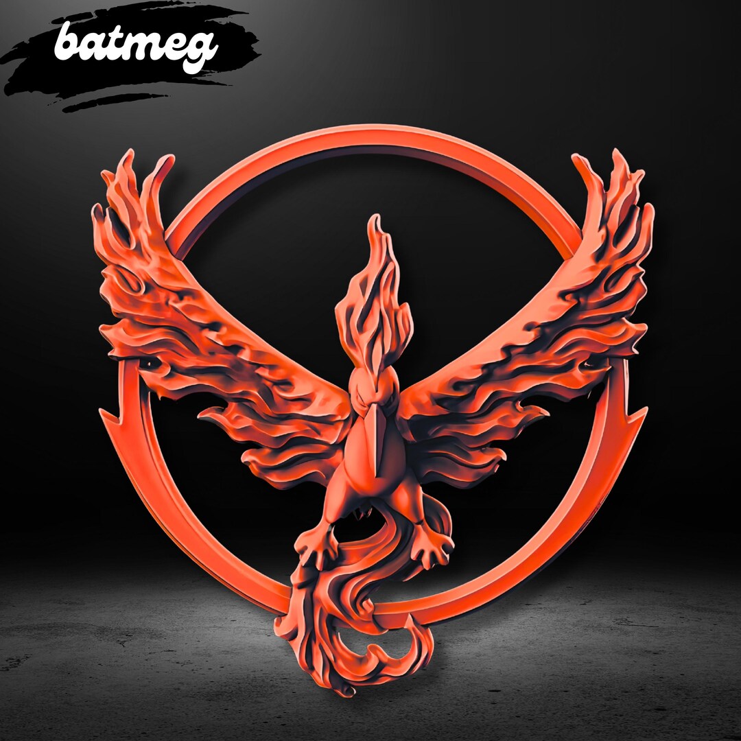 Team Valor, Pokemon Stl File 3D Printing, Team Valor Stl 3D Model ...