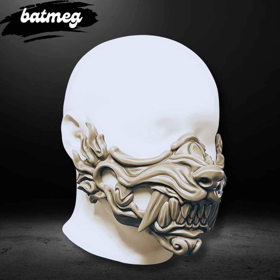 Fox Half M4sk, Fox Half M4sk Stl File 3D Printing, 3D Model Design, Fox ...