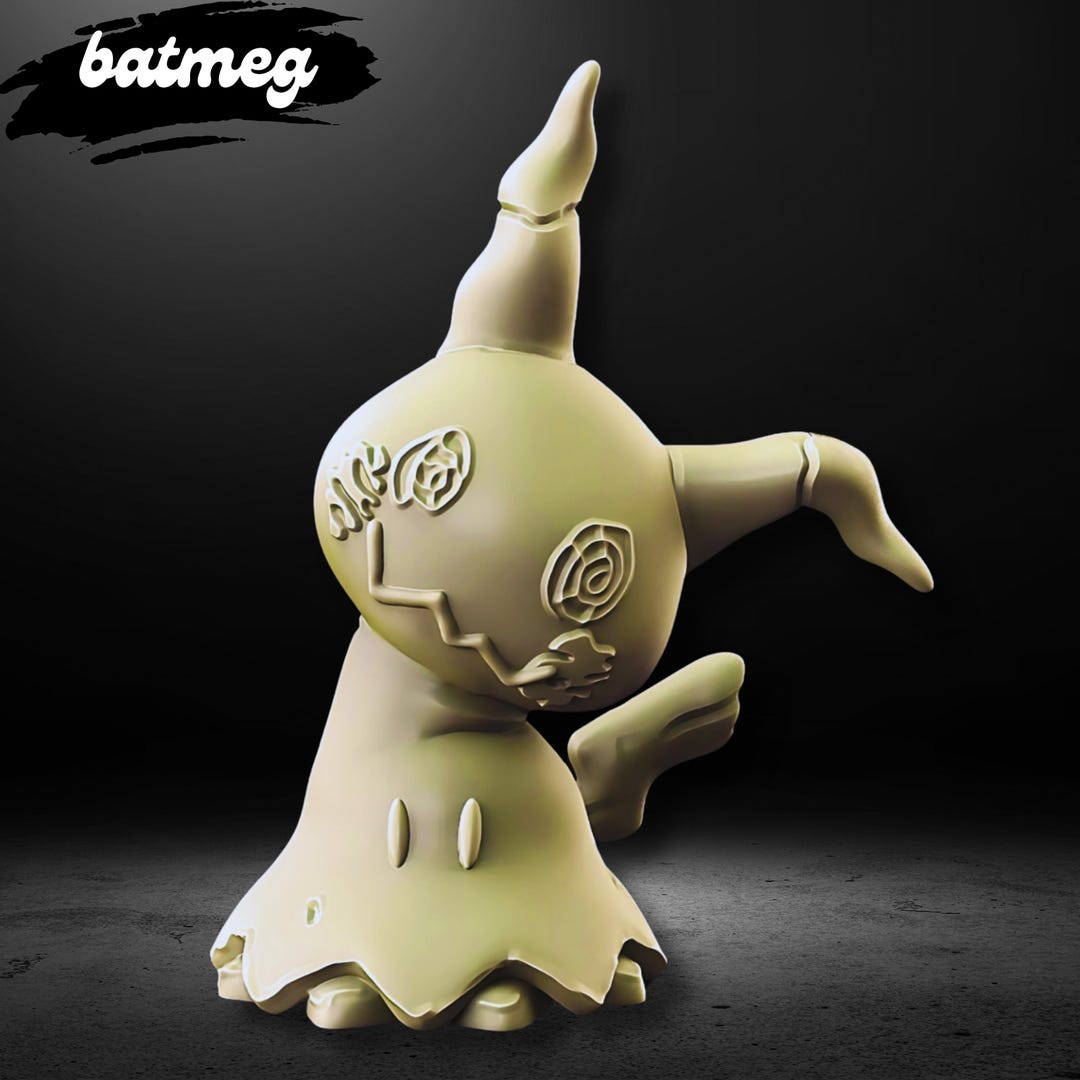 Mimikyu Figure, Pokemon Stl File 3D Printing, 3D Model Design, Mimikyu ...