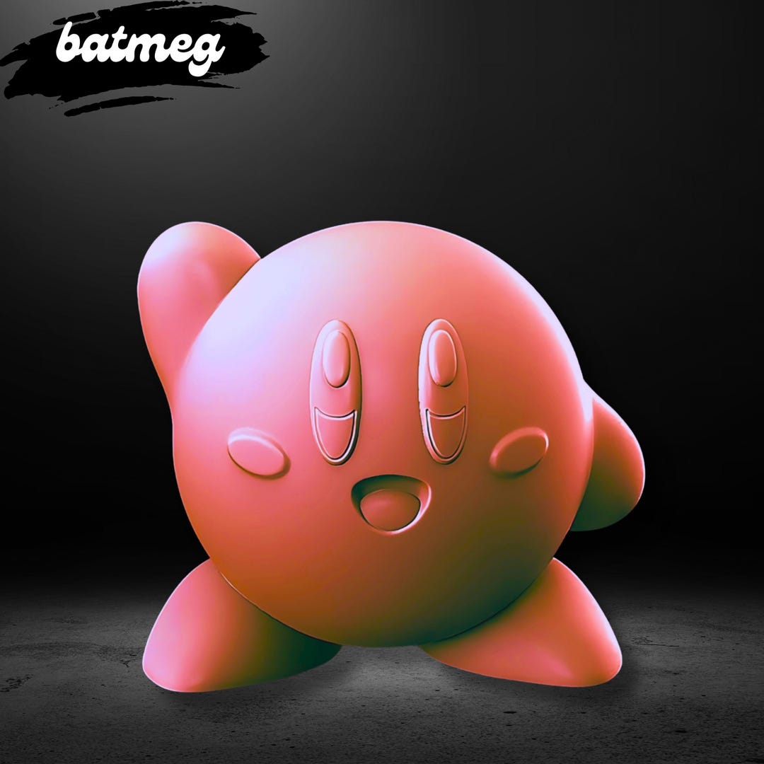 Kirby Wave Figure, Kirby Stl File 3D Printing, 3D Model Design, Kirby ...