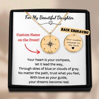 Compass Necklace - Etsy