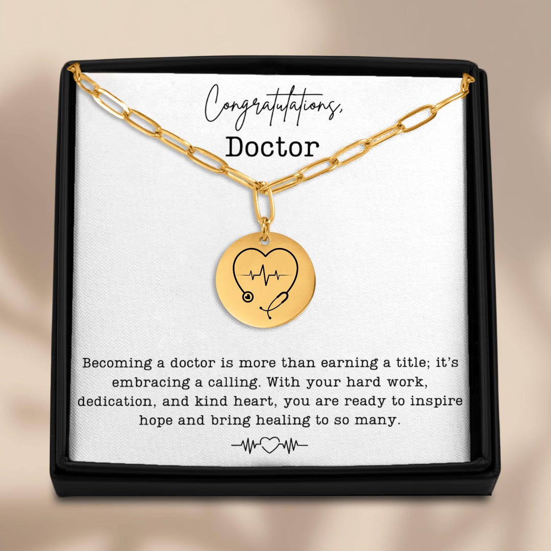 Custom Engraved Doctor Stethoscope Jewelry Personalized Necklace for ...