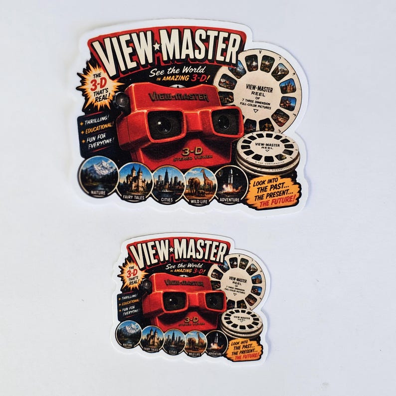 View Master Sticker: Retro 3D Viewer Nostalgia Decal – 90s Childhood ...