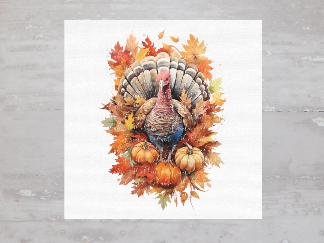 Thanksgiving Fall Harvest Pumpkin Turkey Fabric Panel A209, Quilting ...