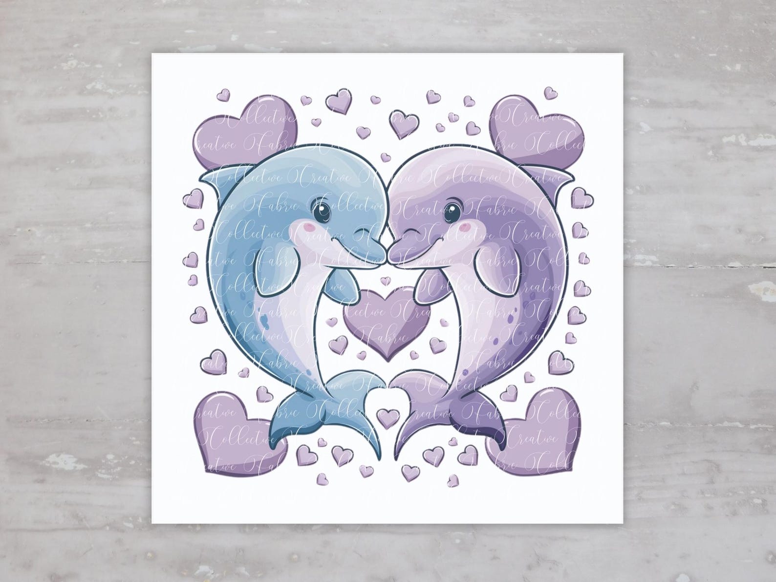 Heart Sea Dolphin Fabric Panel, Nursery Quilt Panel Craft Sewing Quilt ...