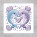 Heart Sea Dolphin Fabric Panel, Nursery Quilt Panel Craft Sewing Quilt ...
