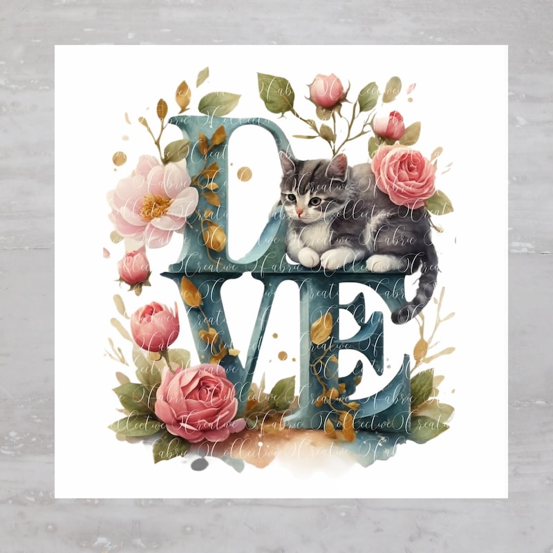 Cat Pillow Panel Fabric - Etsy