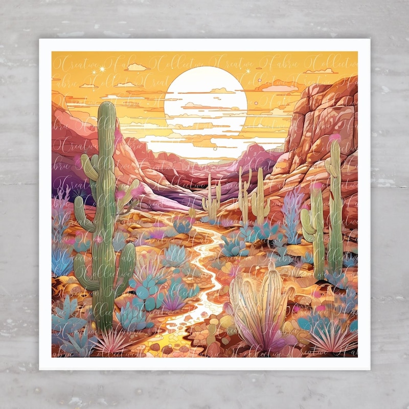 Desert Fabrics Panel - Etsy