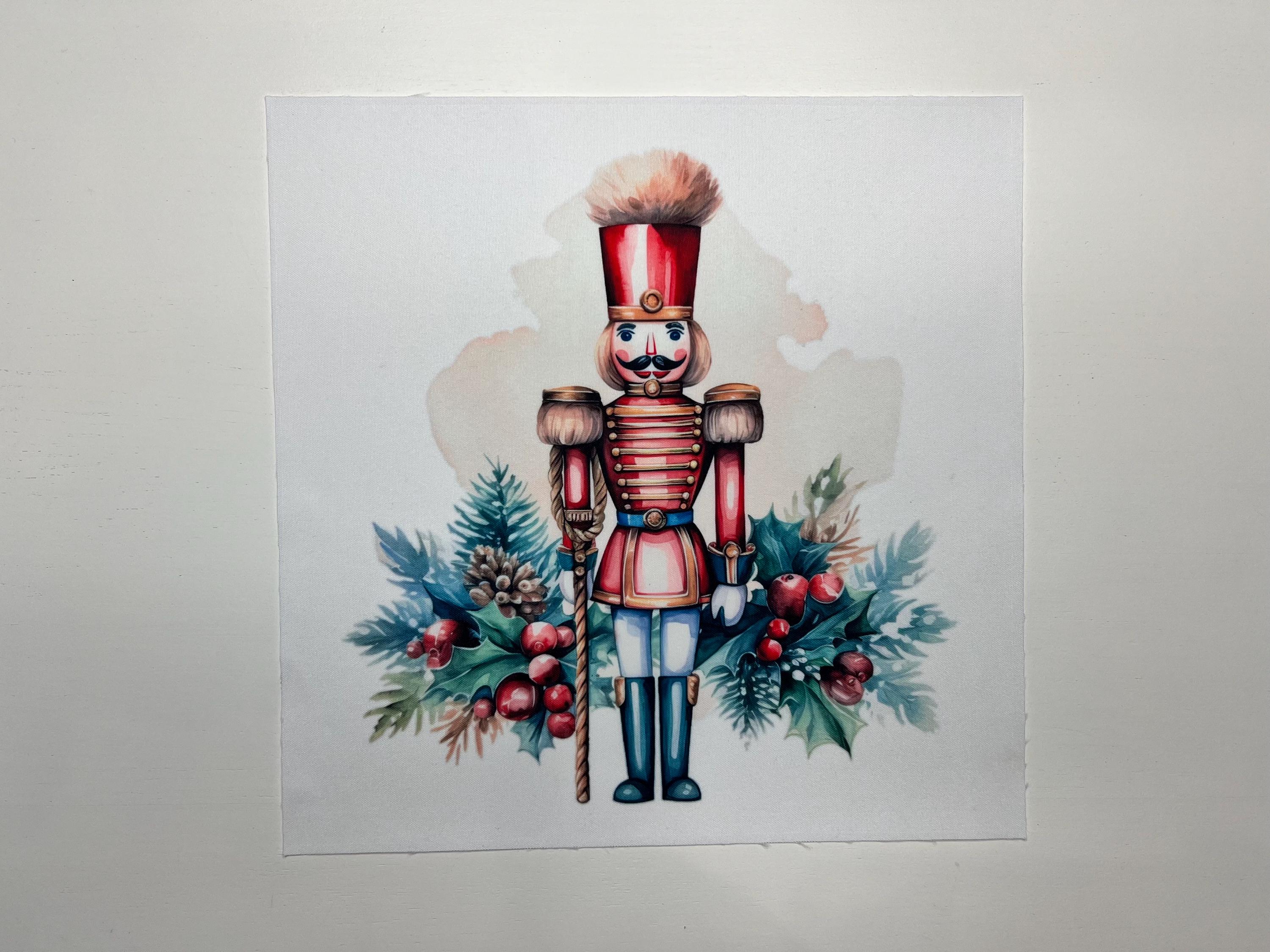 Christmas Nutcracker Soldier Quilt Fabric Panel A66, Square Quilt ...