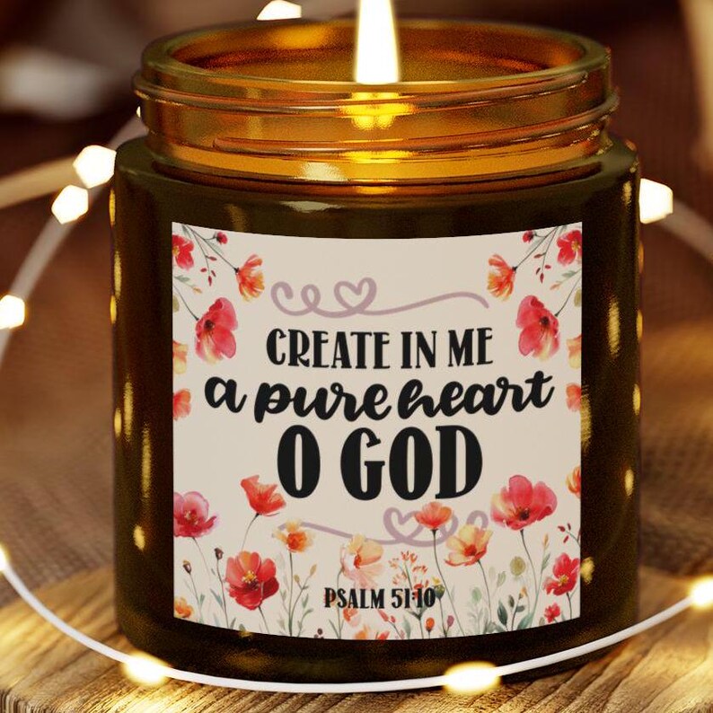 Christian Candle Bible Verse Gifts Christian Decor Jesus Gifts ...