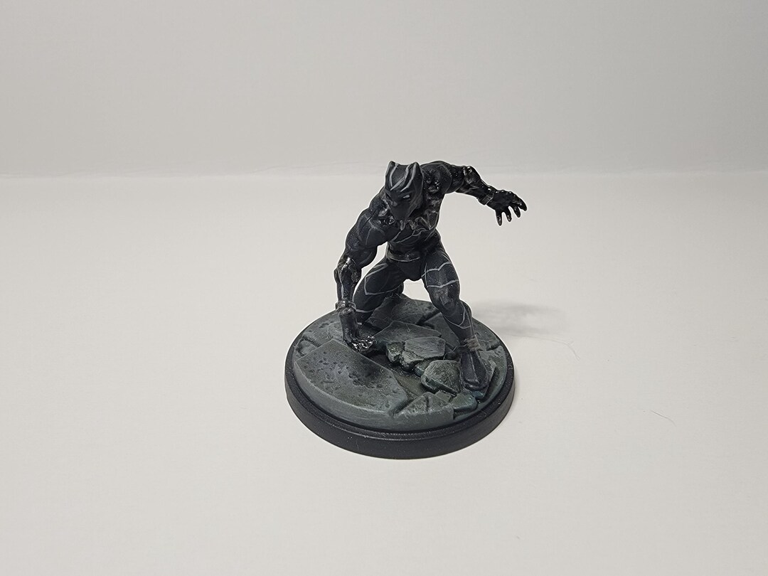 Custom Hand-painted Marvel Crisis Protocol Black Panther Miniature ...