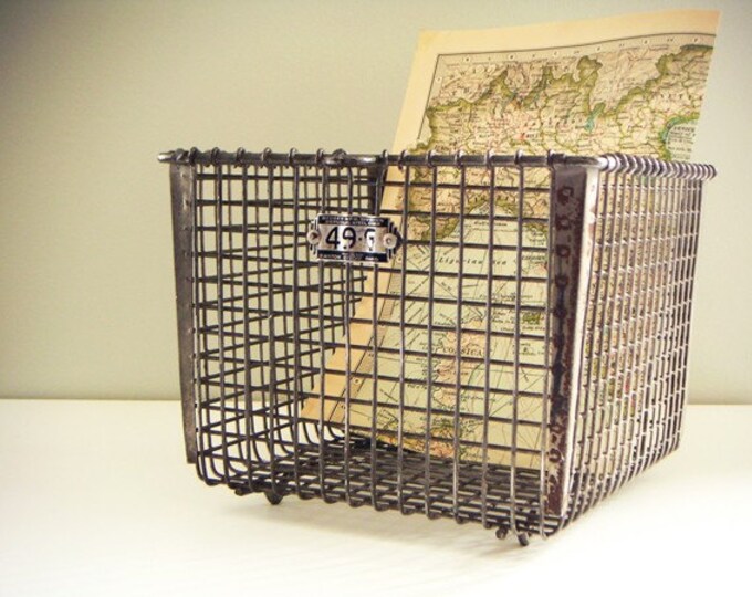 Vintage Locker Basket - Etsy
