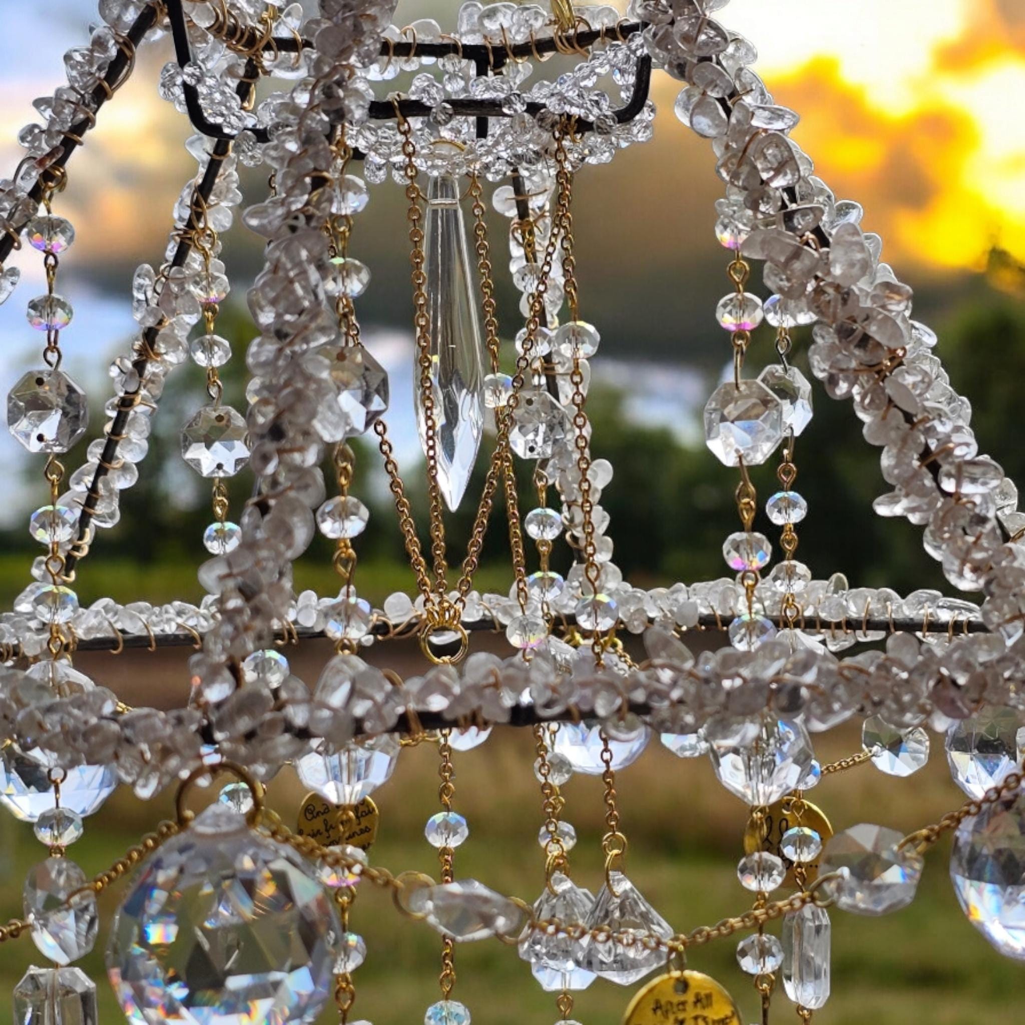 Sparkling Crystal Wrapped Vintage Shade - Etsy
