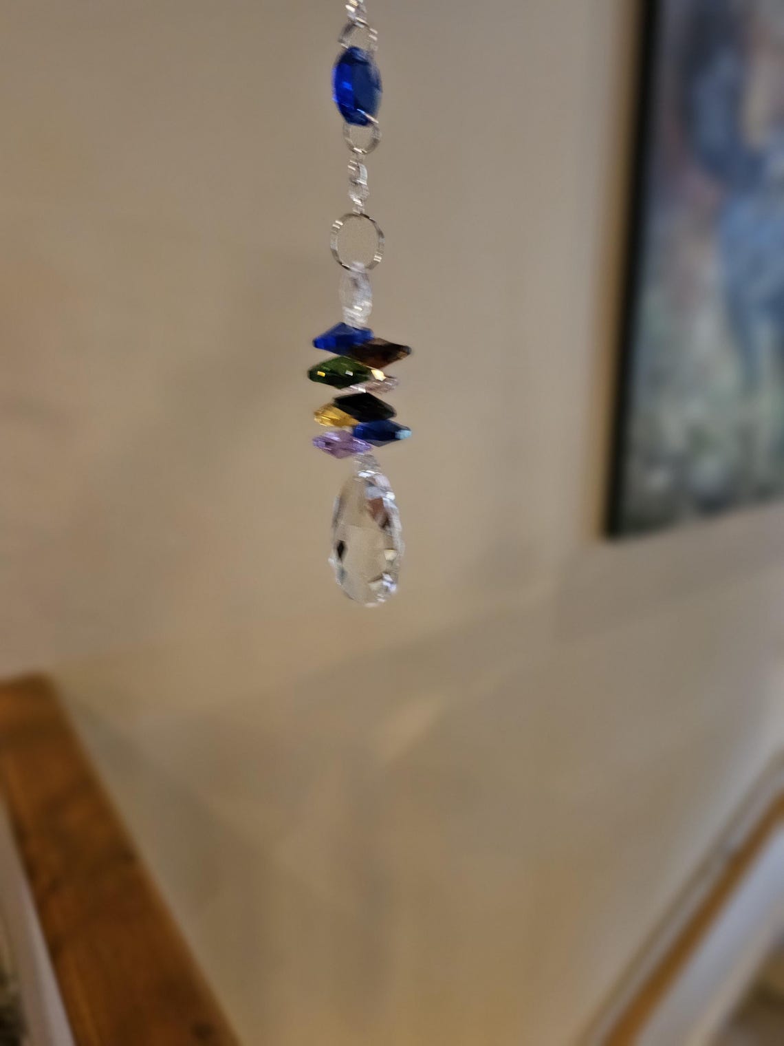 Wire Wrapped Single Strand Suncatcher With Crystals. - Etsy