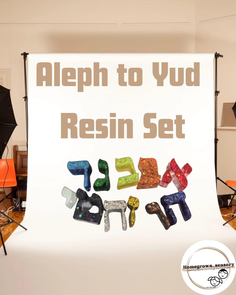 Aleph to Yud Resin Hebrew Letters – Custom Colors - Etsy
