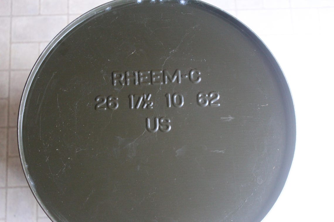 Vintage Cold War Civil Defense 17-1/2 Gallon Drinking Water Storage ...