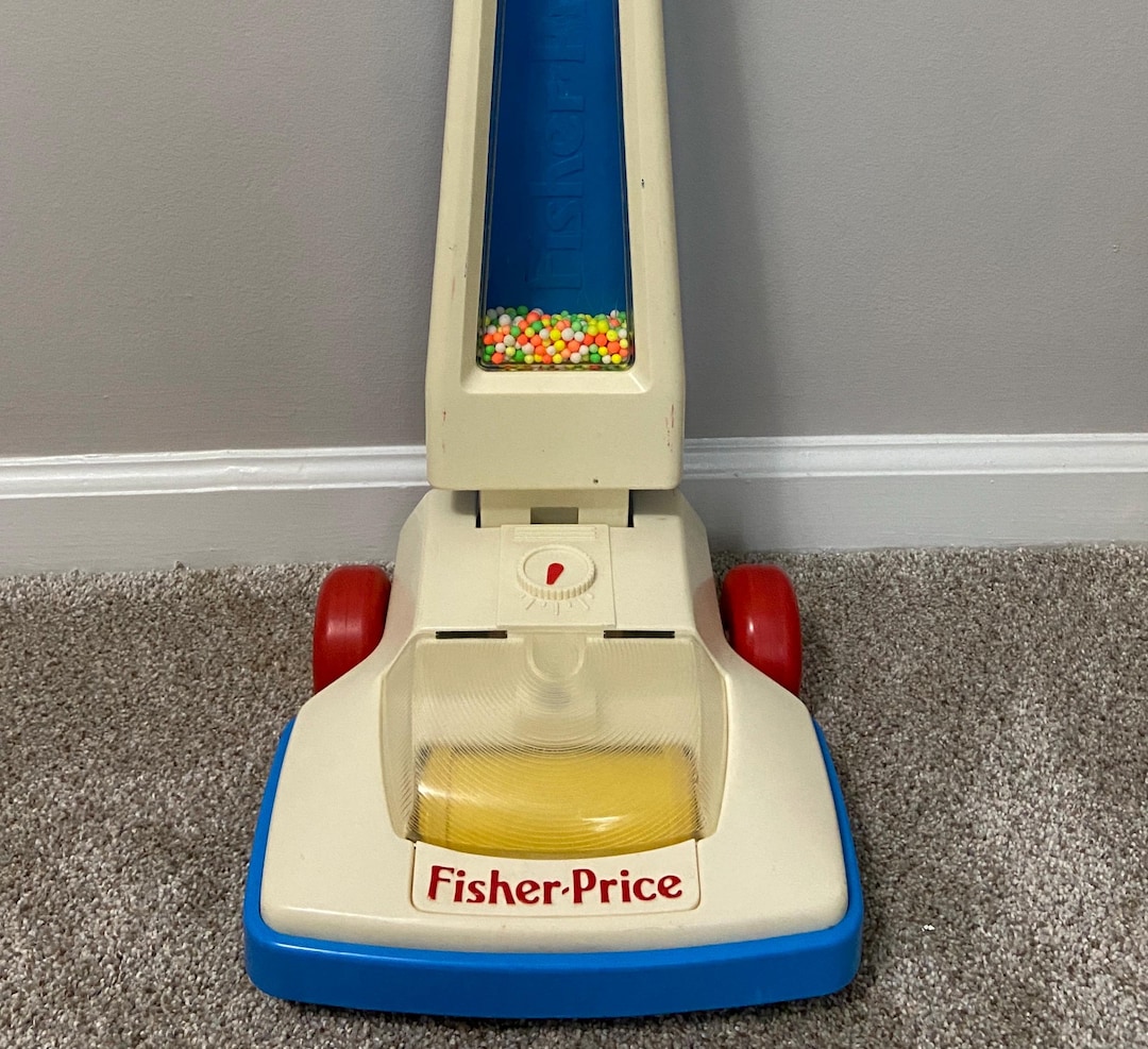 Vintage 1986 Fisher-price Magic Vac Vacuum Cleaner Popping Push Toy ...