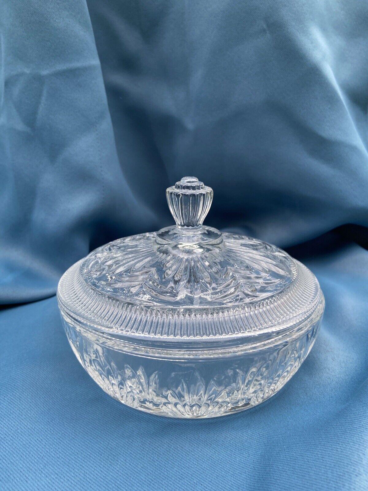 Vintage Avon Clear Cut Glass Crystal Candy Serving Dish / Sugar ...