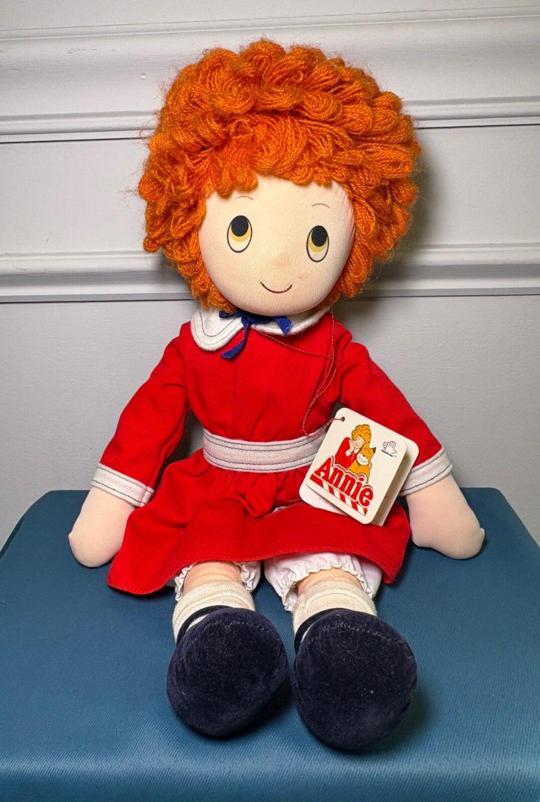 Vintage 1982 Little Orphan Annie Doll Applause 17" Plush Stuffed Toy - Etsy