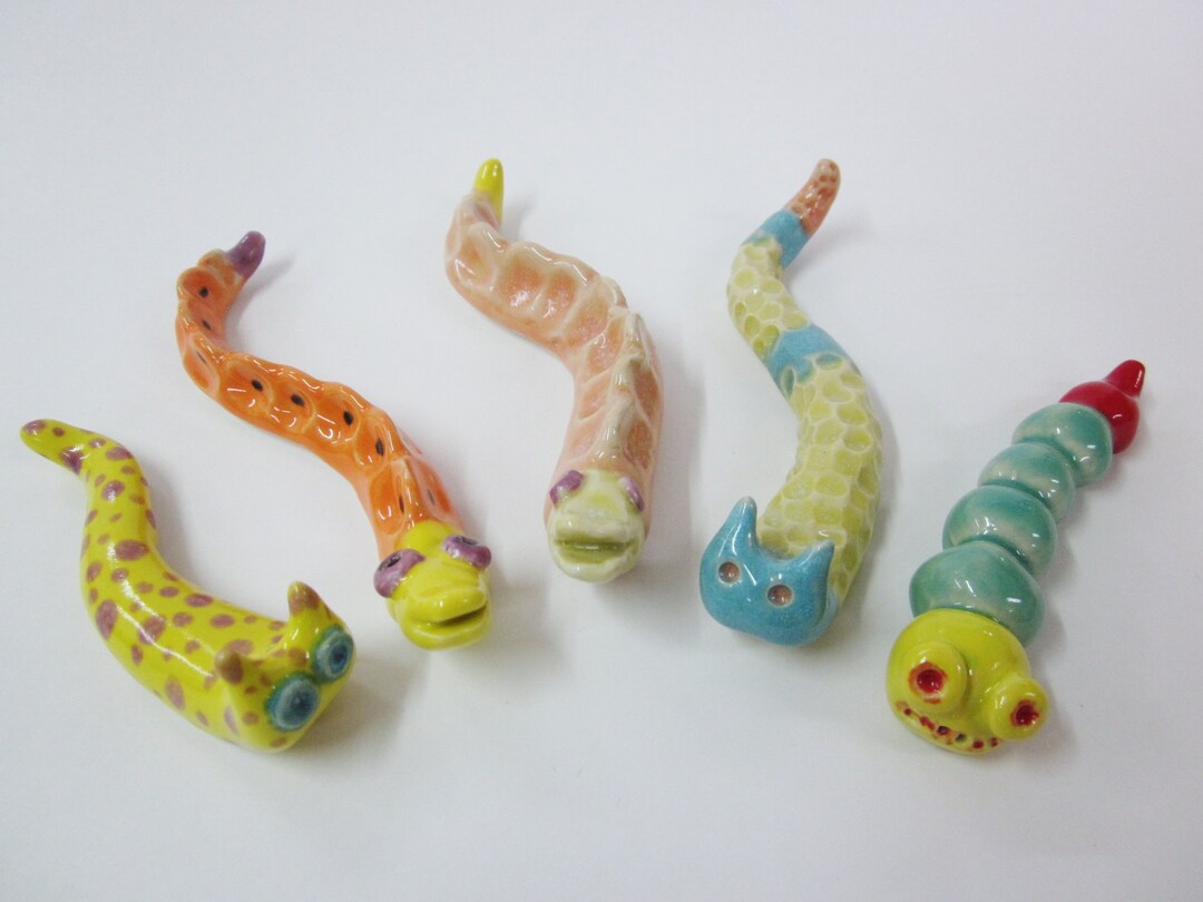 Garden Slug Plant Decoration, Ceramic Slug for Planter, 4 to 5 Long ...