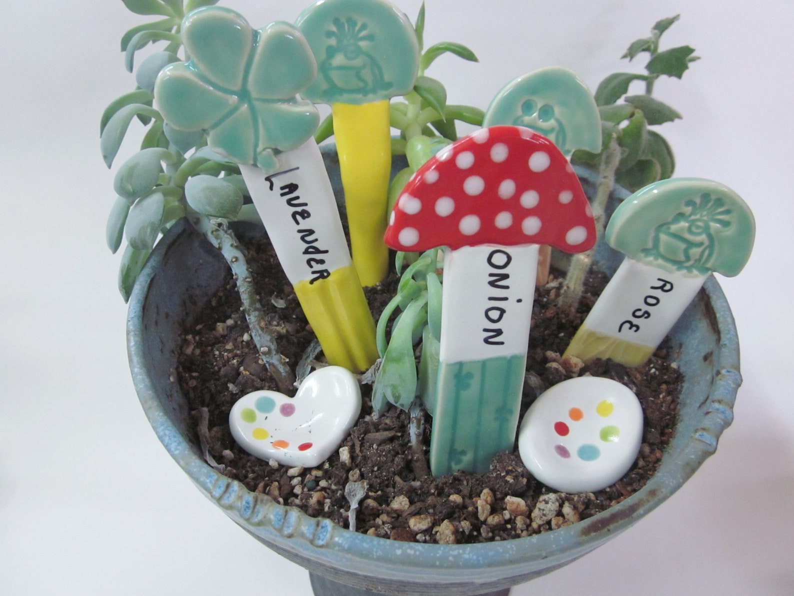 Plant Markers, Plant Decoration, Mushroom, Frog, Plant Lovers Gift ...