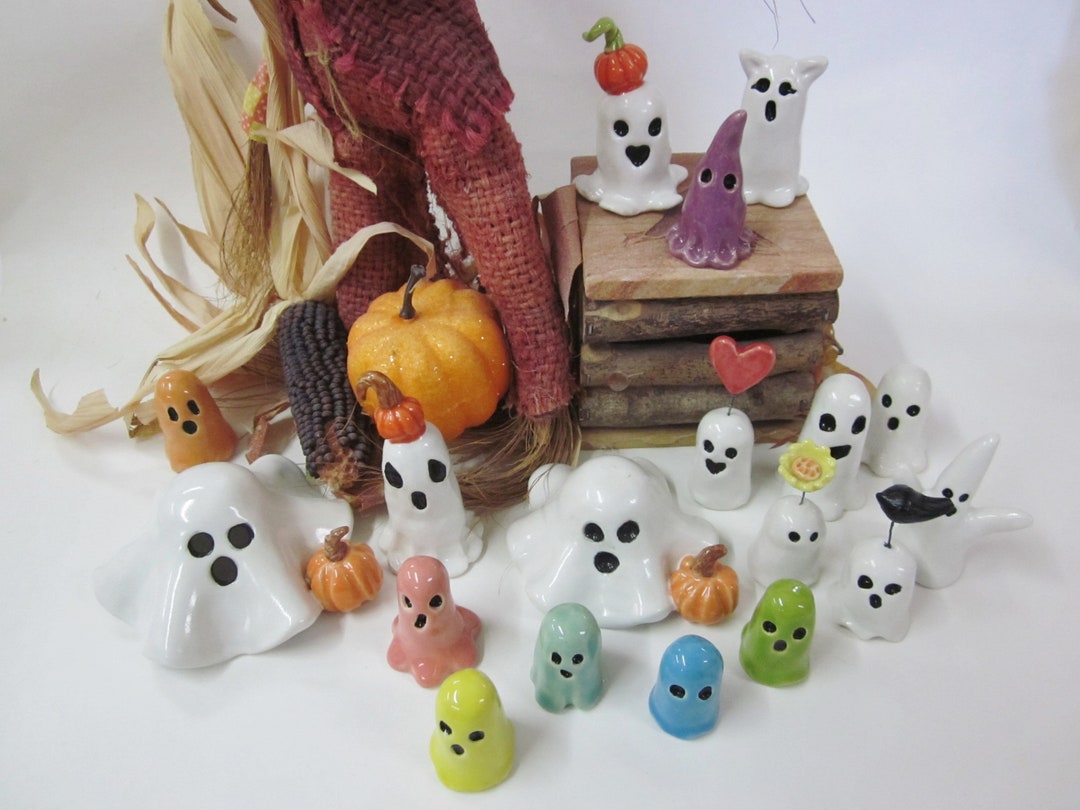 Mini Halloween Ghosts, Thanksgiving Decor, Halloween Small Ghost ...