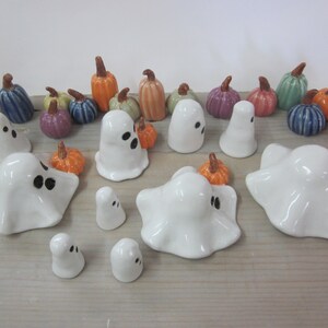 Mini Halloween Ghosts Thanksgiving Decor Halloween Small - Etsy