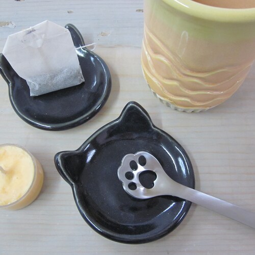 Black Cat Spoon Rest - Etsy