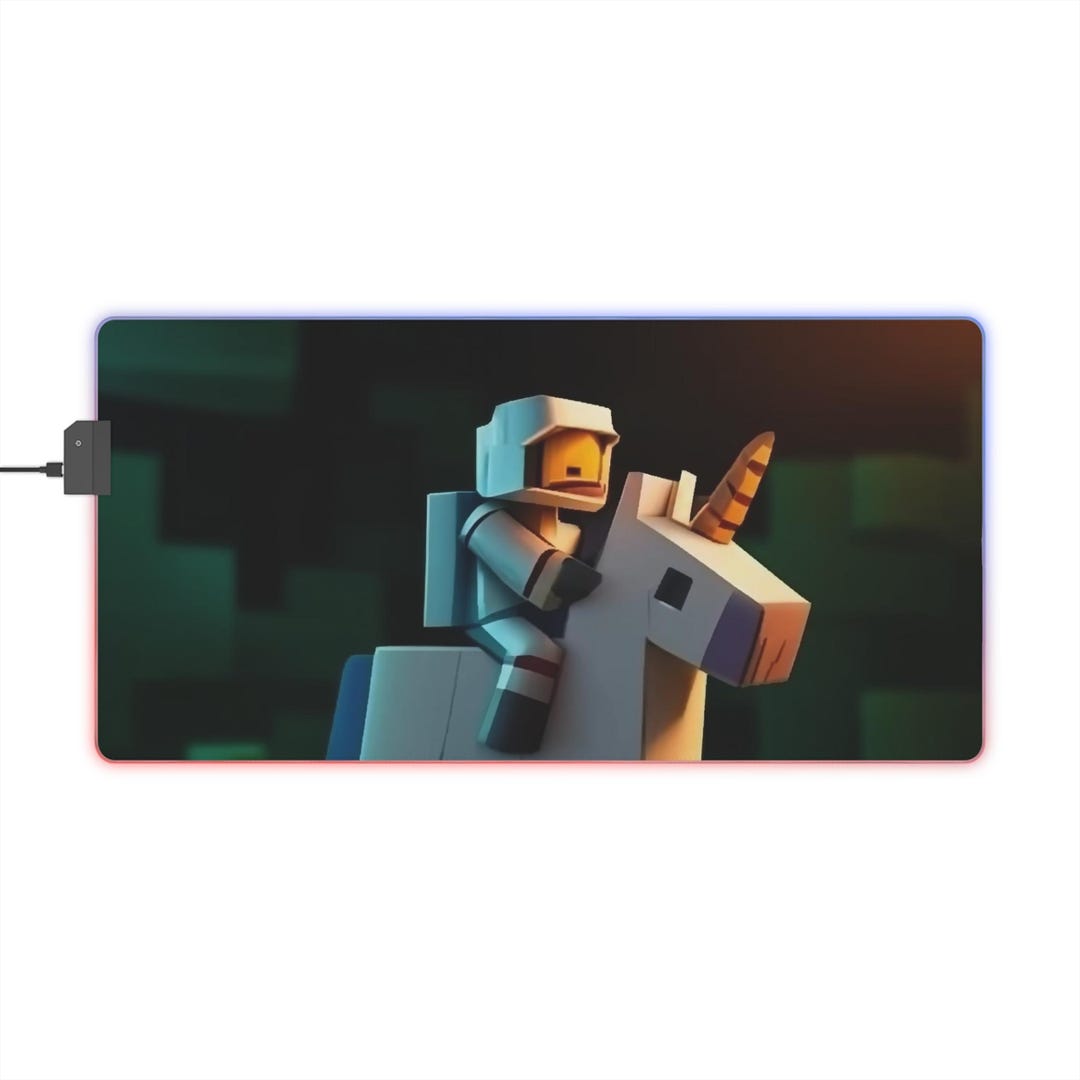 Gaming Mouse Pad Minecraft-inspired Vibrant Design - Etsy