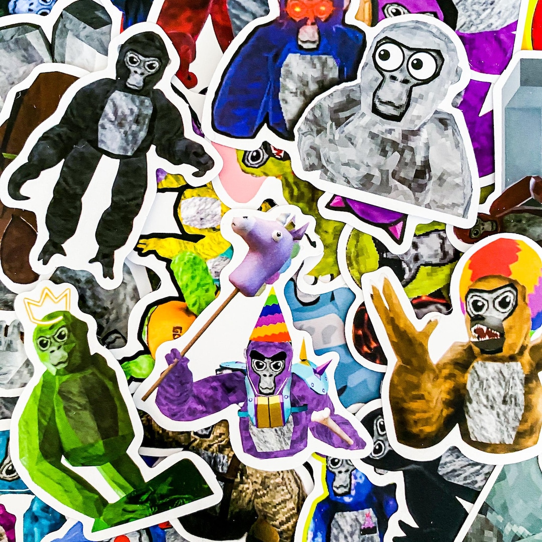 50pcs Funny Gorilla Stickers, Meme Stickers, Waterproof Laptop Stickers ...