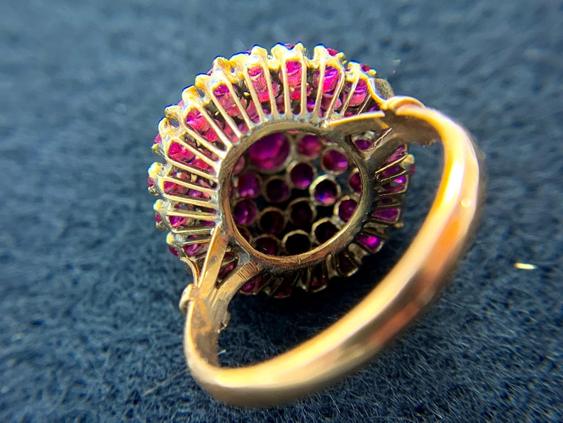 Vintage Ruby Thai Princess Ring (A2432) - Etsy