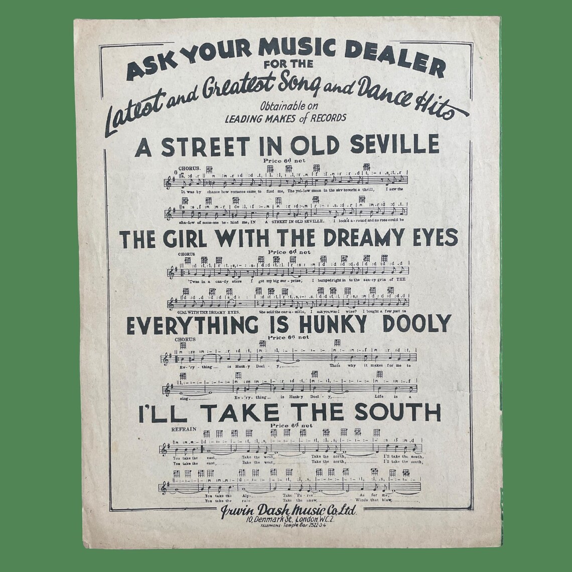 1930s Art Deco Sheet Music: Louisiana Fairy Tale, Syd Lipton - Etsy UK
