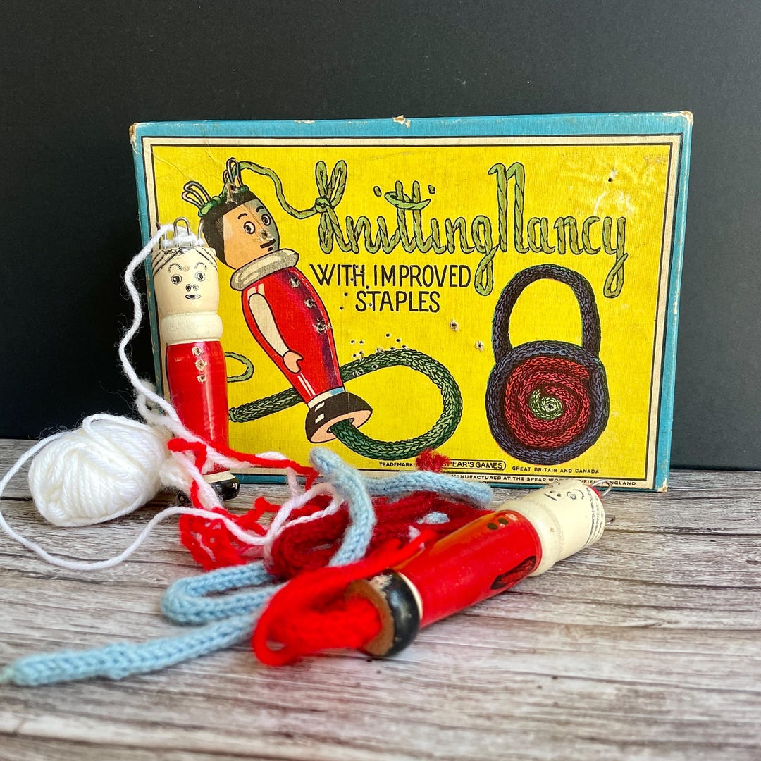Vintage Knitting Nancy Set: 1950s Spear's Toy With Spool Dolls - Etsy UK
