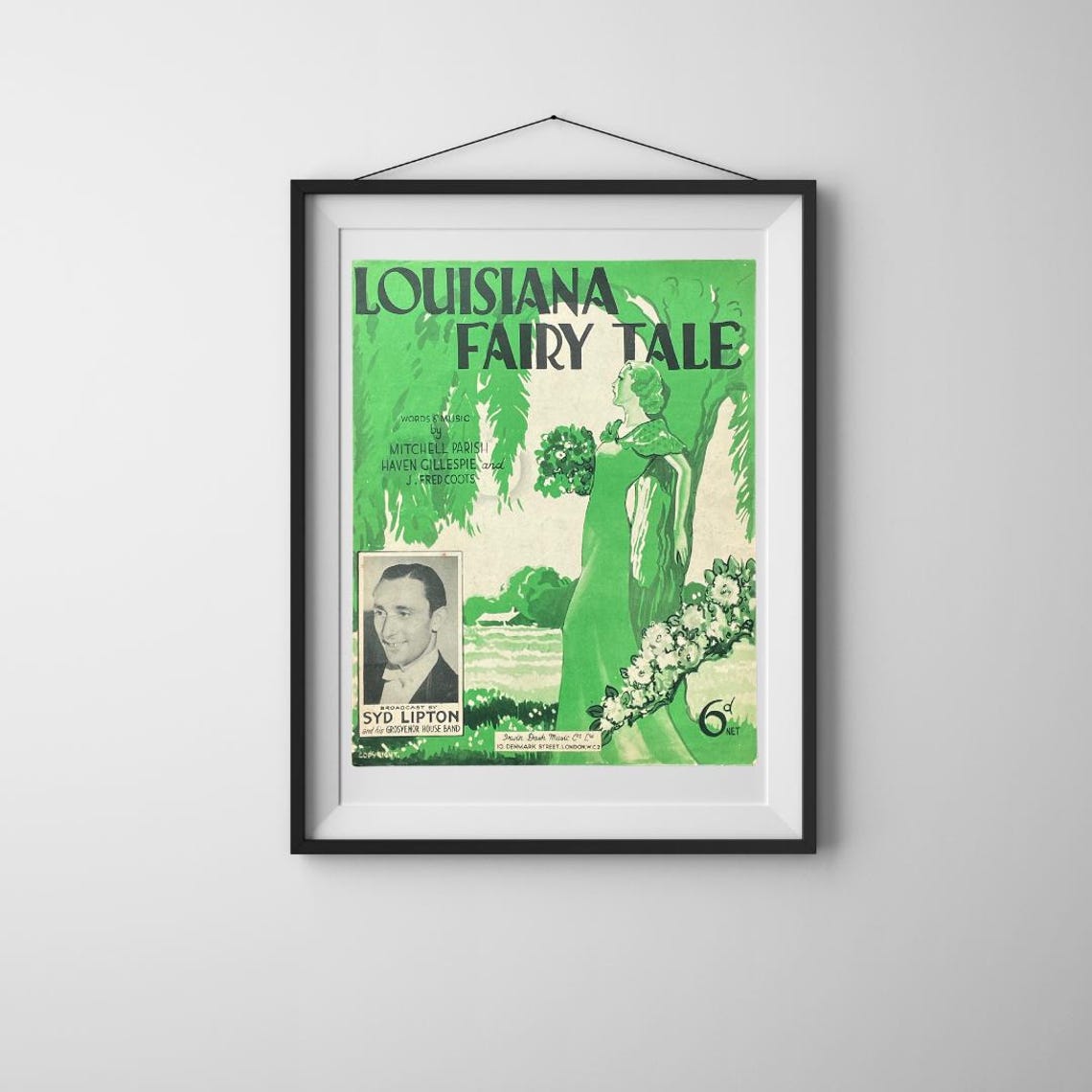 1930s Art Deco Sheet Music: Louisiana Fairy Tale, Syd Lipton - Etsy UK