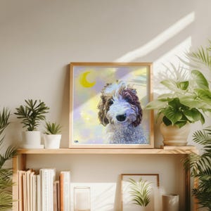 Luna Cavapoo Dog Portrait | Traditional Oil Painting | Physical Fine ...