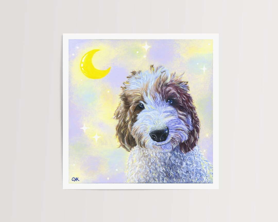 Luna Cavapoo Dog Portrait | Traditional Oil Painting | Physical Fine ...