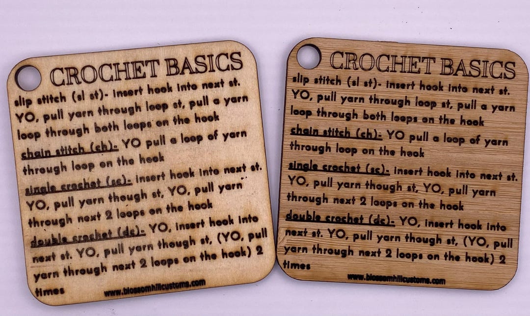 Crochet Basics Keychain Guide - Etsy