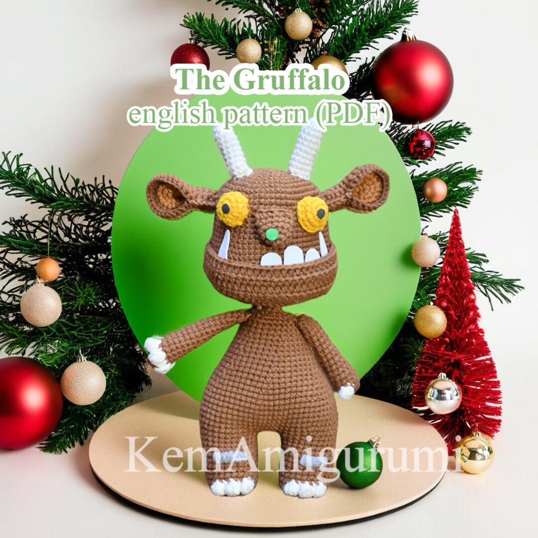Crochet the Gruffalo Pattern, Amigurumi the Gruffalo, the Gruffalo Doll ...